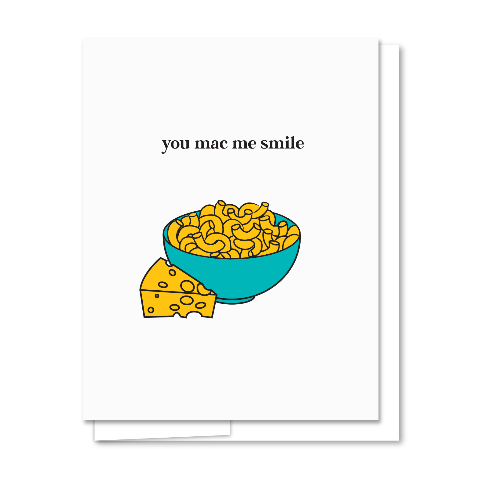Quick Brown Fox Letterpress Mac and Cheese Card – Flax Pen to Paper