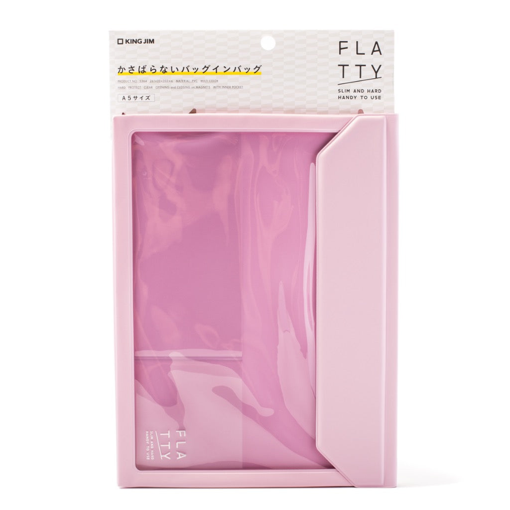 King Jim Flatty A5 - Pink – Flax Pen to Paper