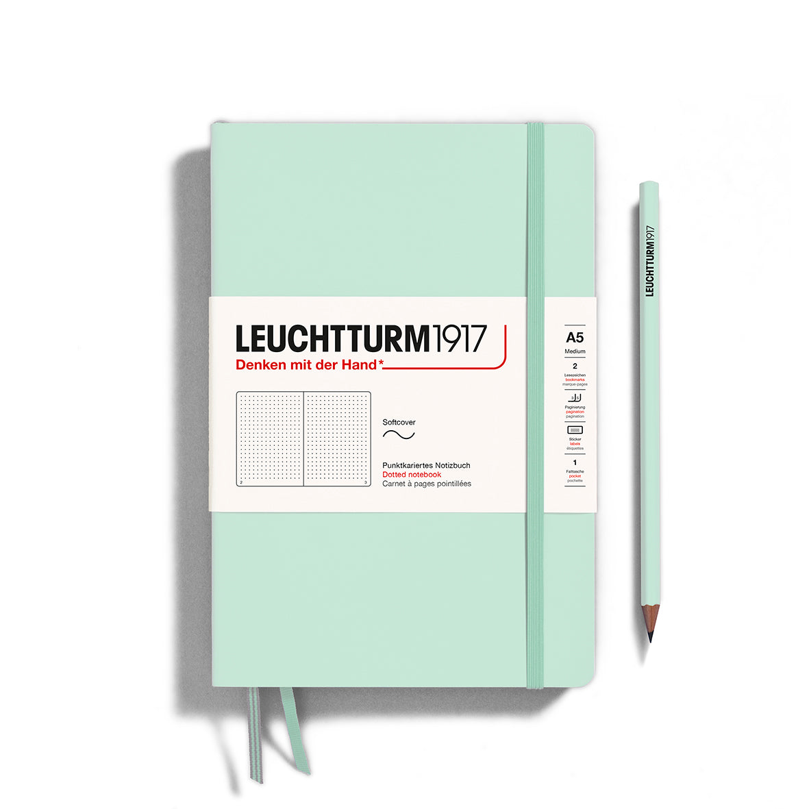 LEUCHTTURM1917 Notebook Softcover Medium (A5), 123 pages, Dotted - Min ...
