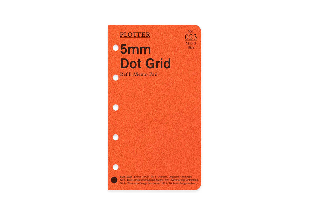 PLOTTER 5mm Dot Grid Memo Pad (80 Sheets) - Mini 5 Size – Flax Pen to Paper