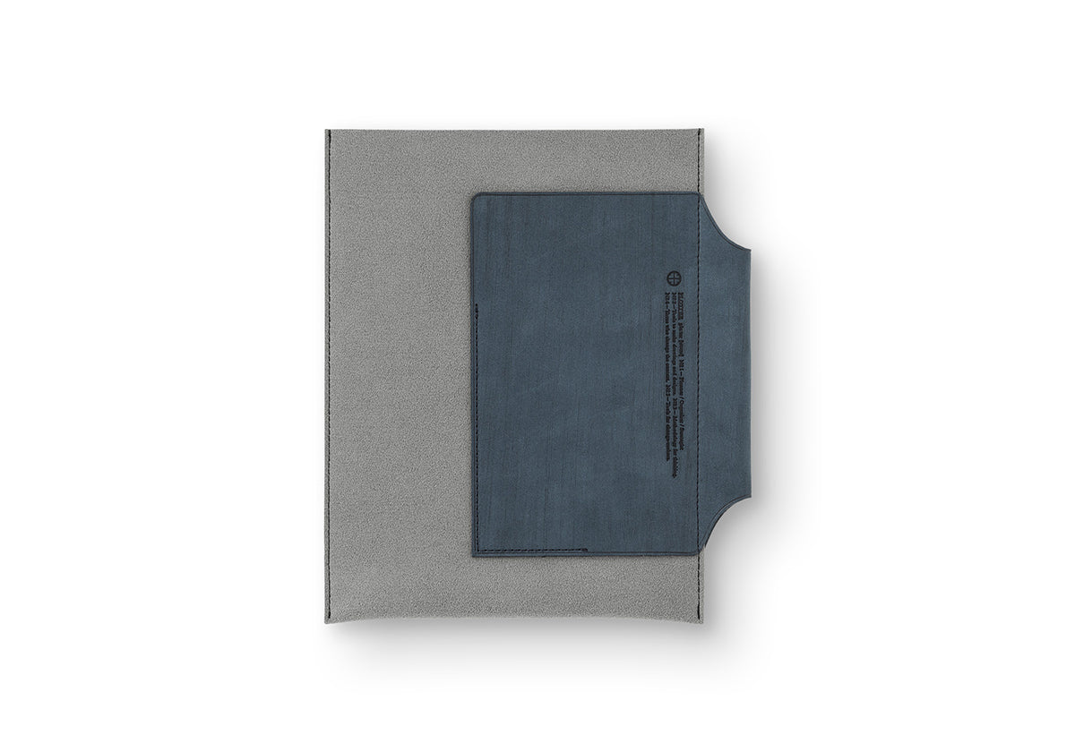 PLOTTER Leather Binder Case - (Bible Size) Navy – Flax Pen to Paper