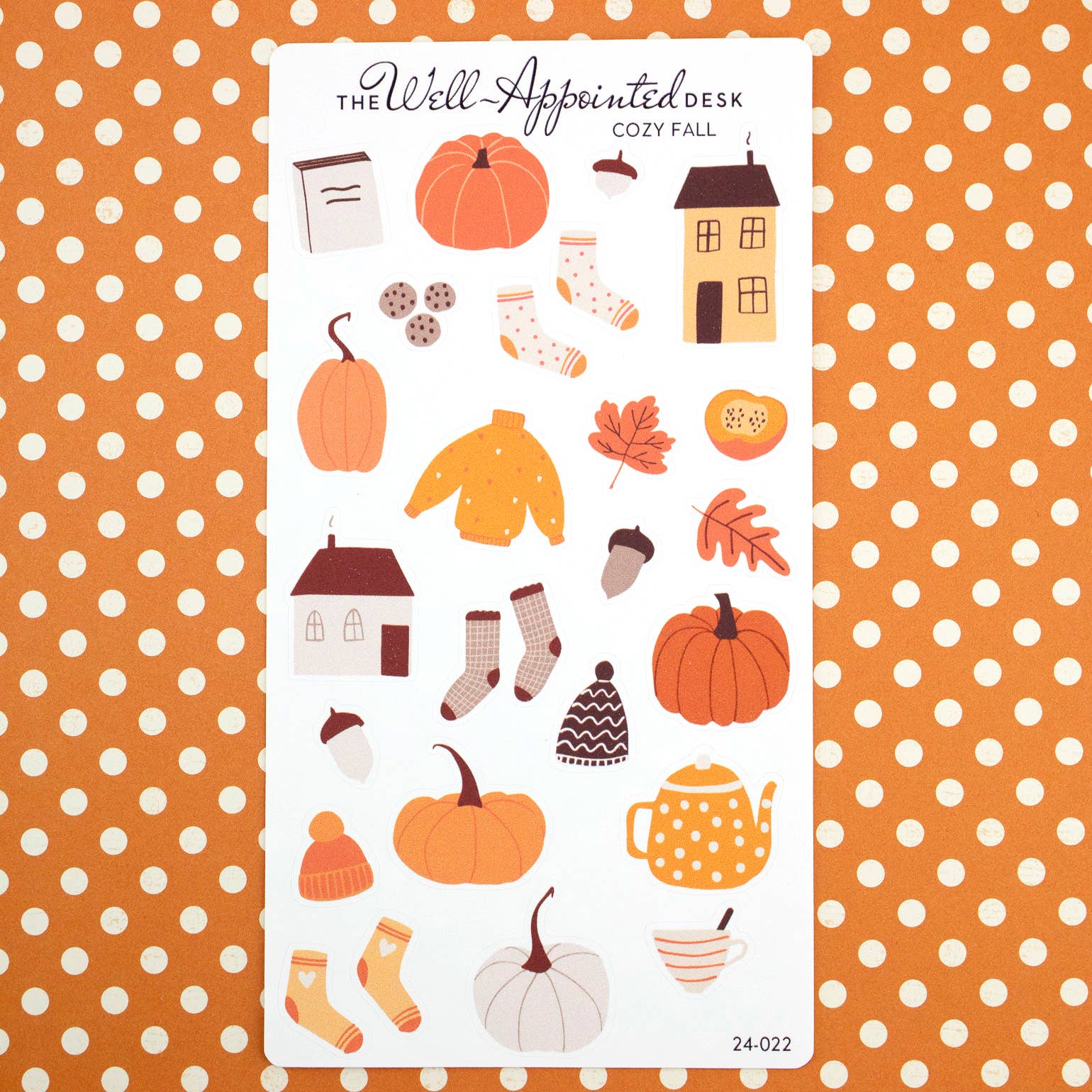 Cozy Fall Sticker Sheet (24-022) – Flax Pen to Paper
