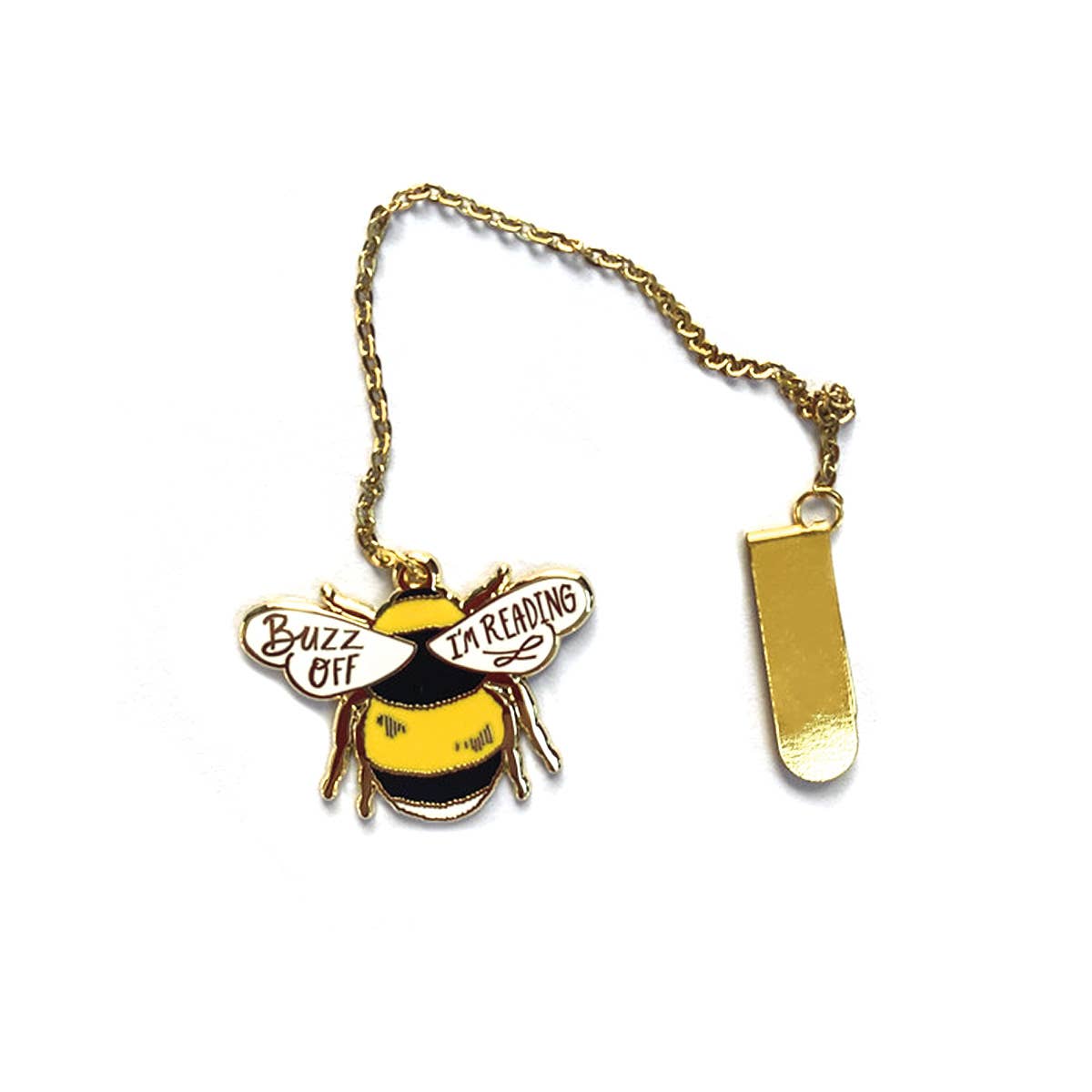 Bumble Bee Enamel Pin Bookmark – Flax Pen to Paper