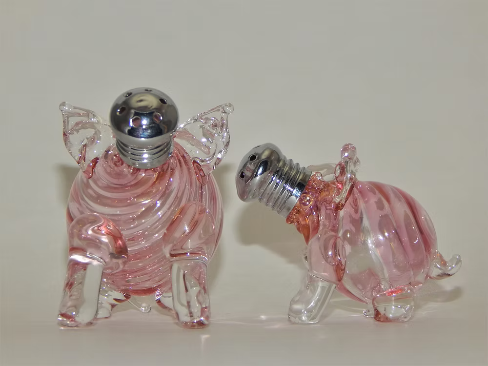 Salt & Pepper Shakers - Pig and piglet – Flax Pen to Paper