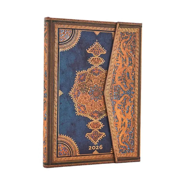 Paperblanks 2026 Midi Weekly - Safavid Indigo – Flax Pen to Paper
