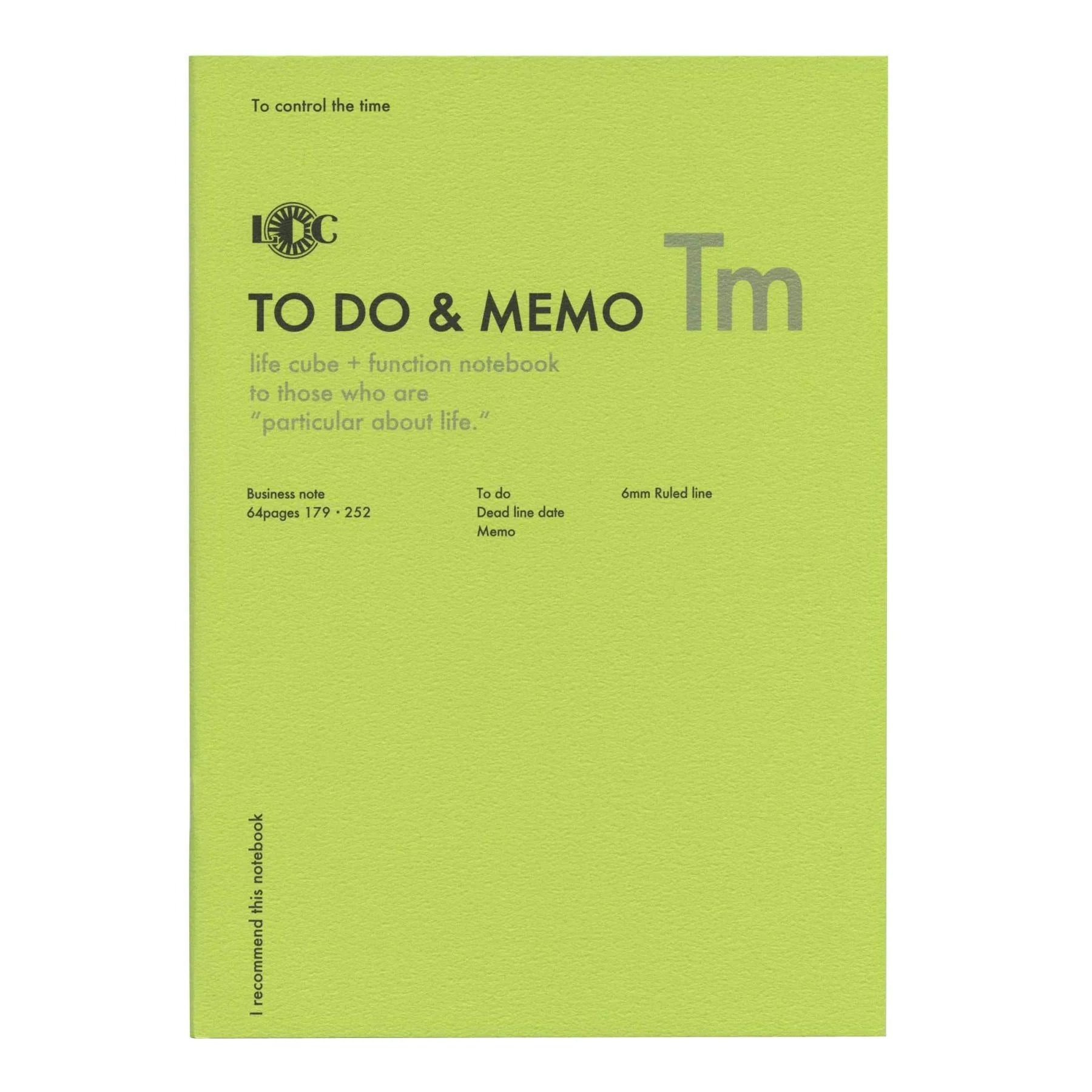 Luddite Function Notebook B5 - TO DO & MEMO – Flax Pen to Paper
