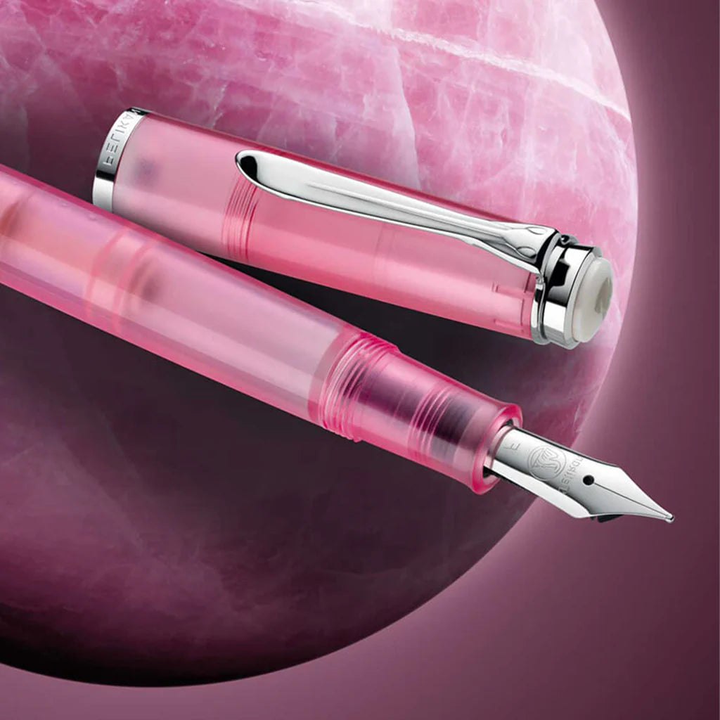 Pelikan M205 Fountain Pen - Rose Quartz - Fine – Flax Pen to Paper