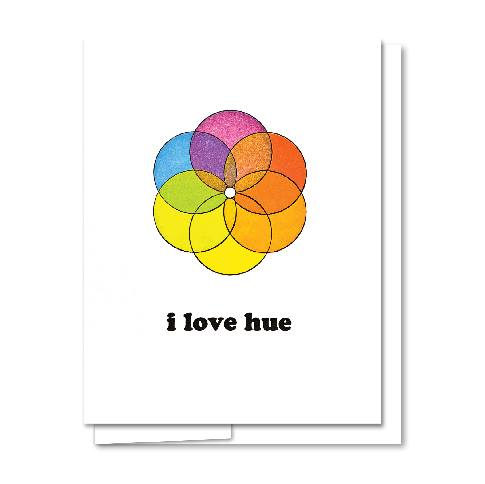 Quick Brown Fox Letterpress I Love Hue Card – Flax Pen to Paper