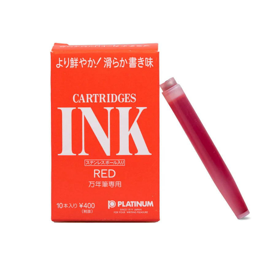 Platinum Cartridges - Red – Flax Pen to Paper
