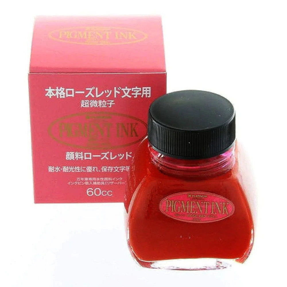 Platinum Pigment Fountain Pen Ink 60ml (Waterproof) - Rose Red – Flax ...