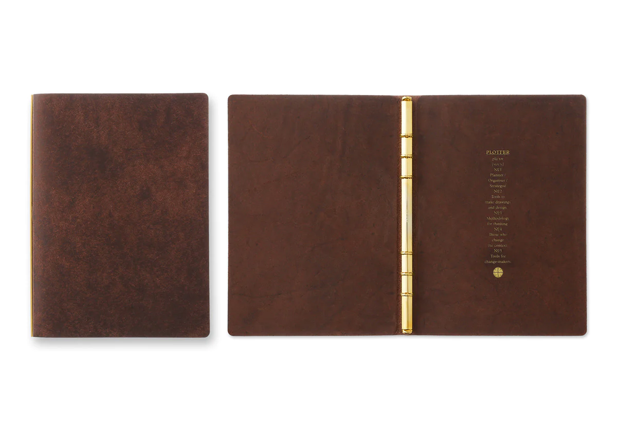 PLOTTER Pueblo 6-Ring Leather Binder - A5 Size – Flax Pen to Paper