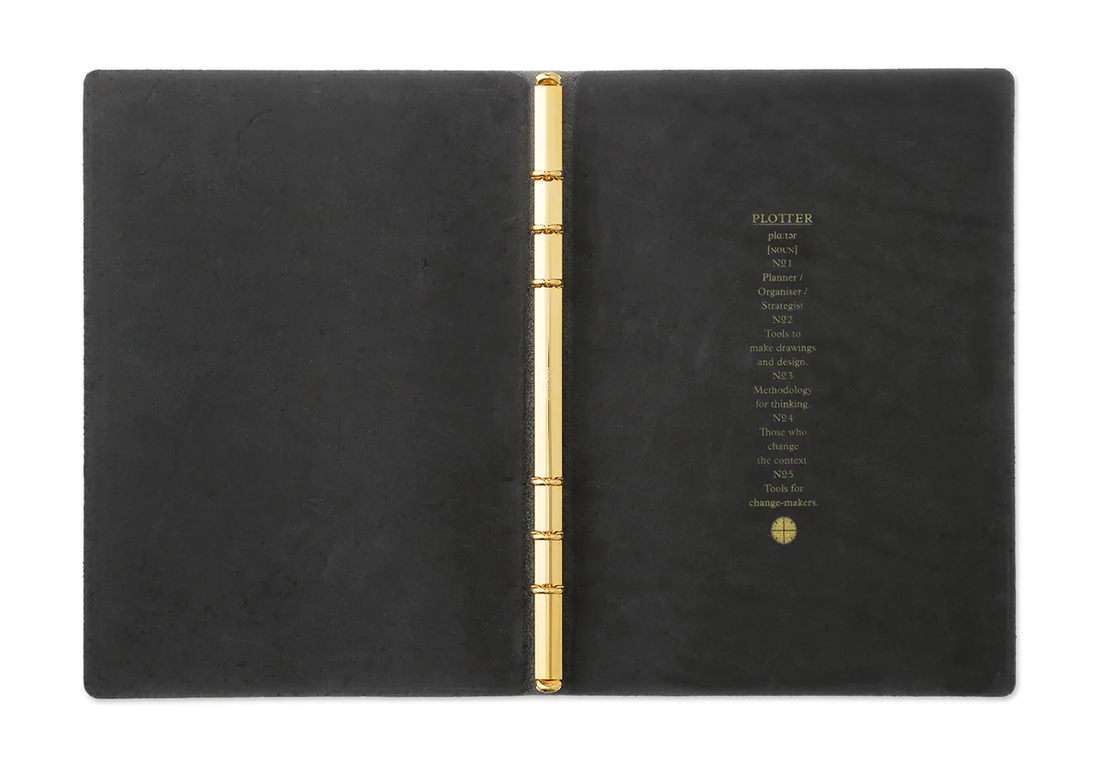PLOTTER Pueblo 6-Ring Leather Binder - A5 Size – Flax Pen to Paper