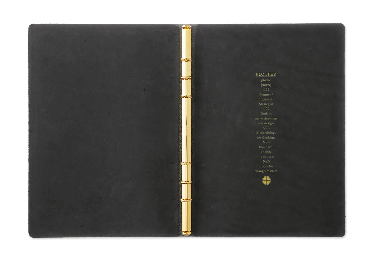 PLOTTER Pueblo 6-Ring Leather Binder - A5 Size – Flax Pen to Paper