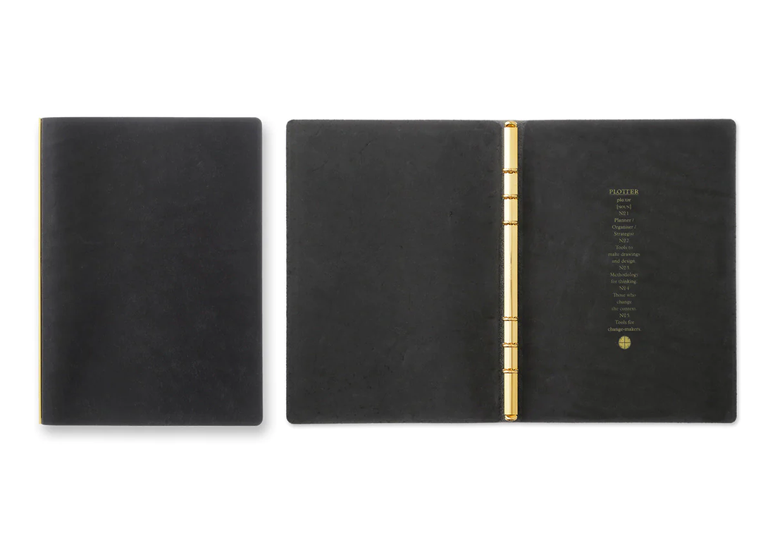 PLOTTER Pueblo 6-Ring Leather Binder - A5 Size – Flax Pen to Paper