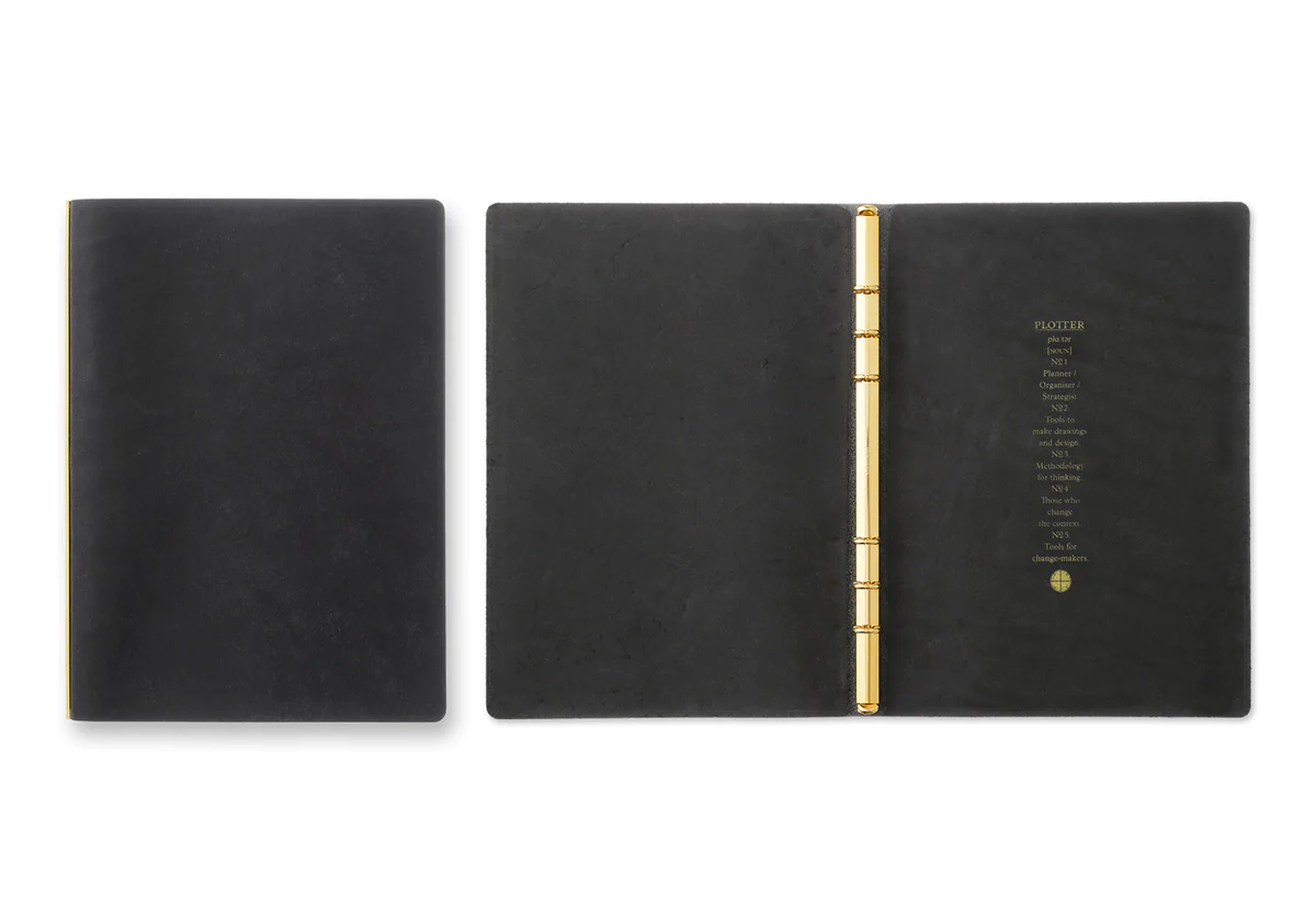 PLOTTER Pueblo 6-Ring Leather Binder - A5 Size – Flax Pen to Paper