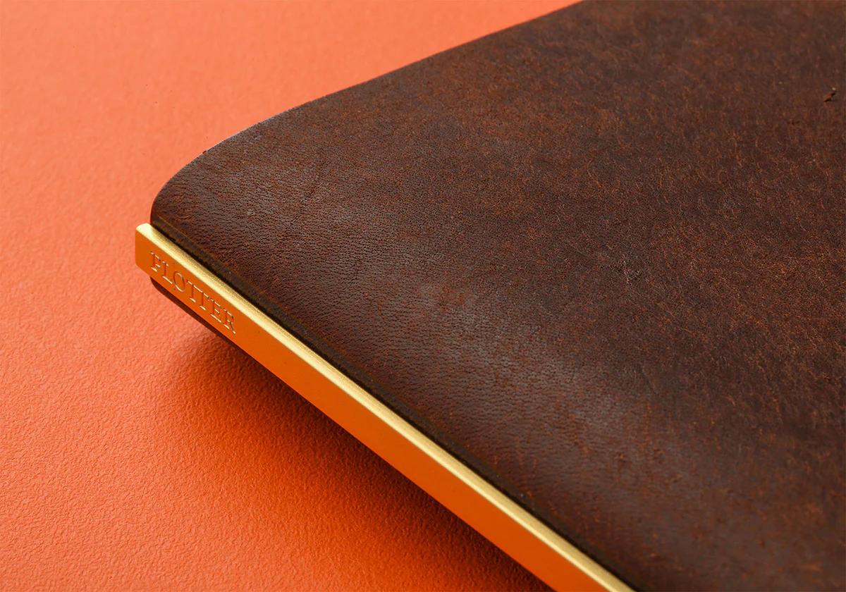 PLOTTER Pueblo 6-Ring Leather Binder - Mini Size *SILVER RINGS – Flax ...
