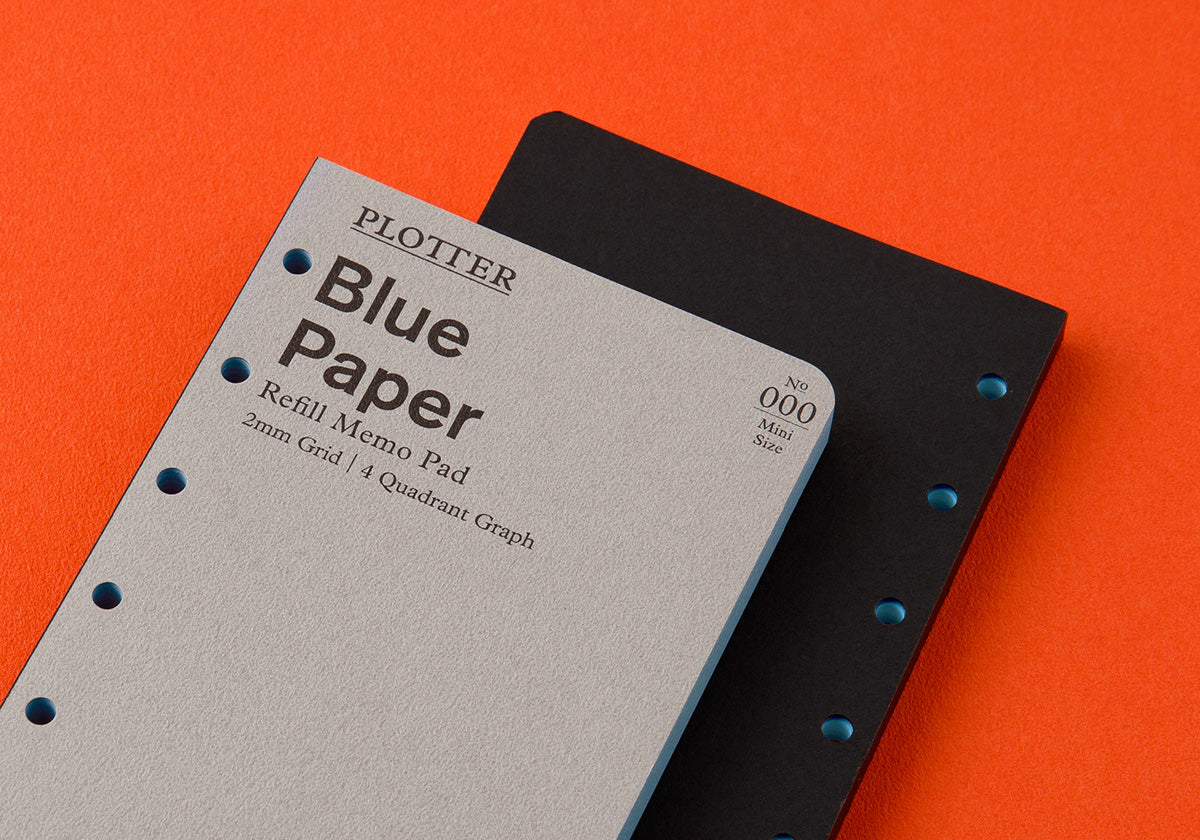 PLOTTER Blue Paper 2mm Grid Quadrant Graph 80sheets - Mini Size – Flax Pen to Paper