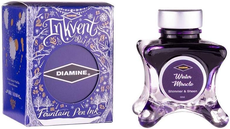 Diamine Blue Edition Shimmer - Winter Miracle 50ML – Flax Pen to Paper