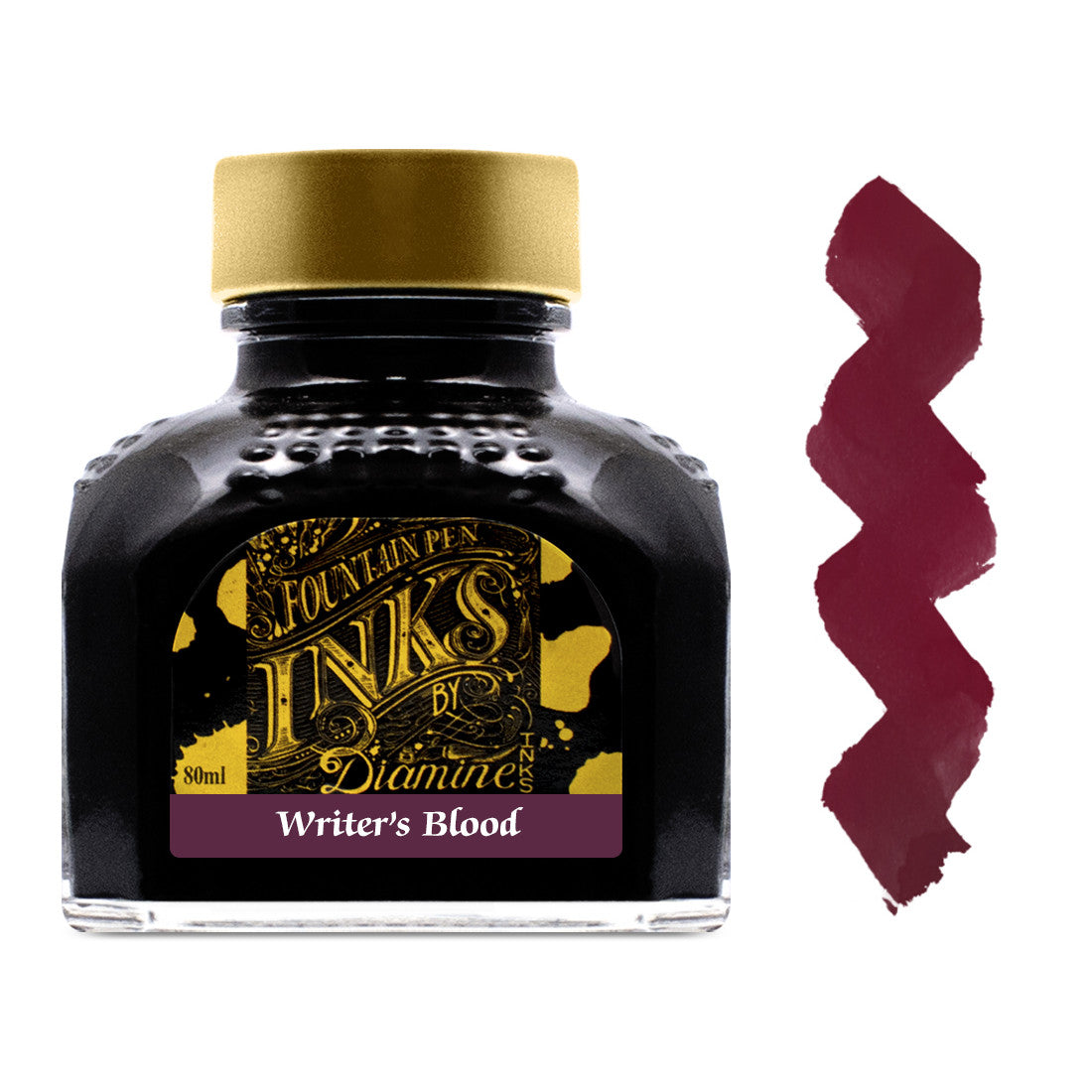 Diamine Bottled Fountain Pen Ink (80ml) - Writer's Blood – Flax Pen to ...