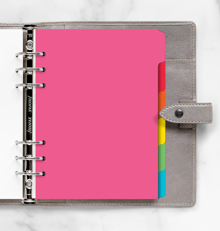 Filofax Bright Six Tabs Dividers- A5 – Flax Pen to Paper