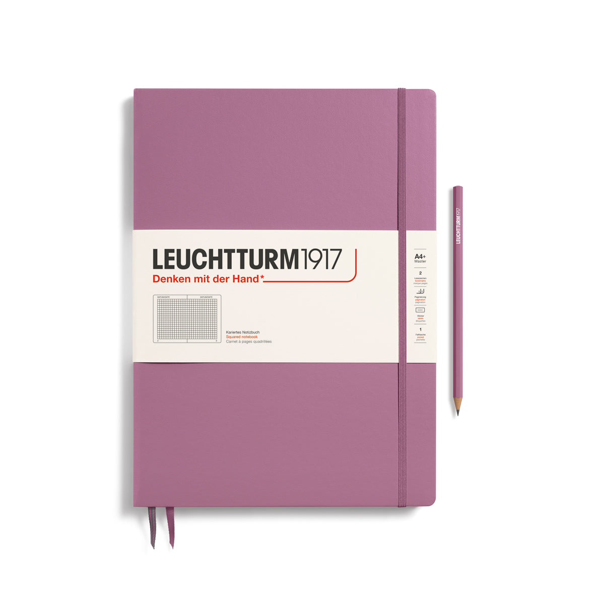 LEUCHTTURM1917 Notebook Master Slim (A4+) Hardcover, 123 Numbered page ...