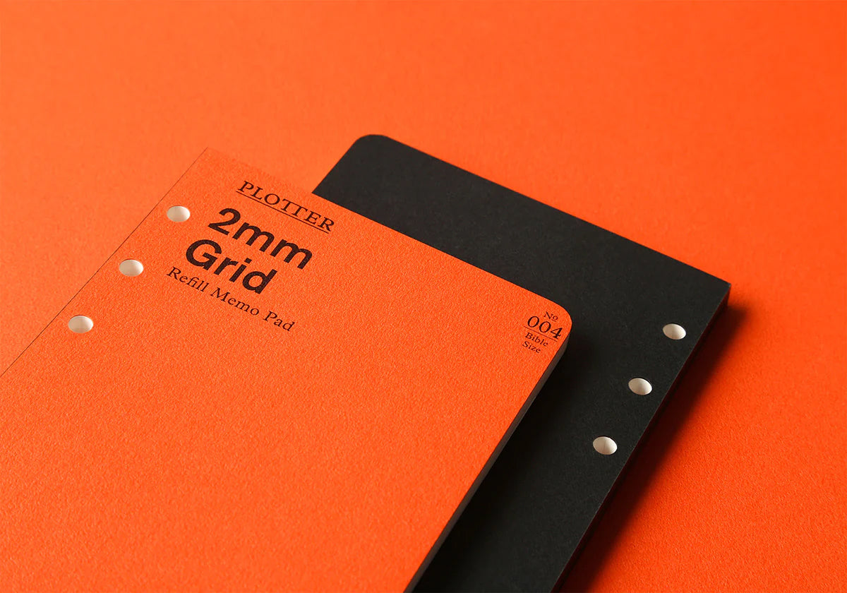 PLOTTER 2mm Grid Memo Pad (80 Sheets) - Bible Size – Flax Pen to Paper