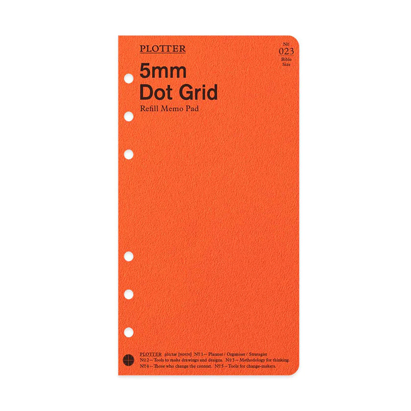 PLOTTER 5mm Dot Grid Memo Pad (80 Sheets) - Bible Size – Flax Pen to Paper
