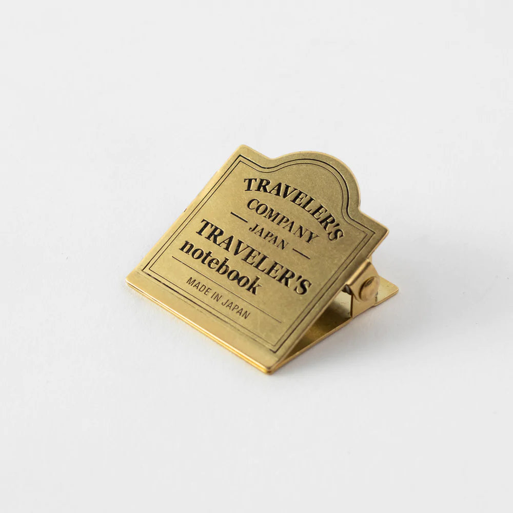 Traveler's Notebook - 030 Brass Clip TRC Logo – Flax Pen to Paper